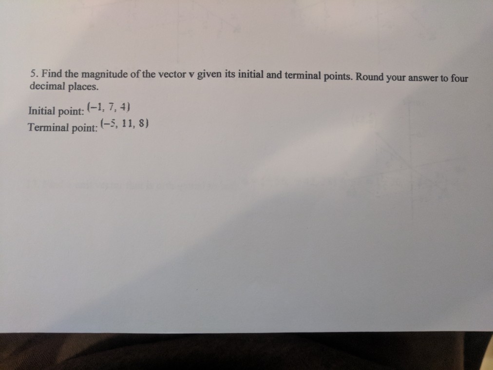 Solved 5. Find the magnitude of the vector v given its | Chegg.com