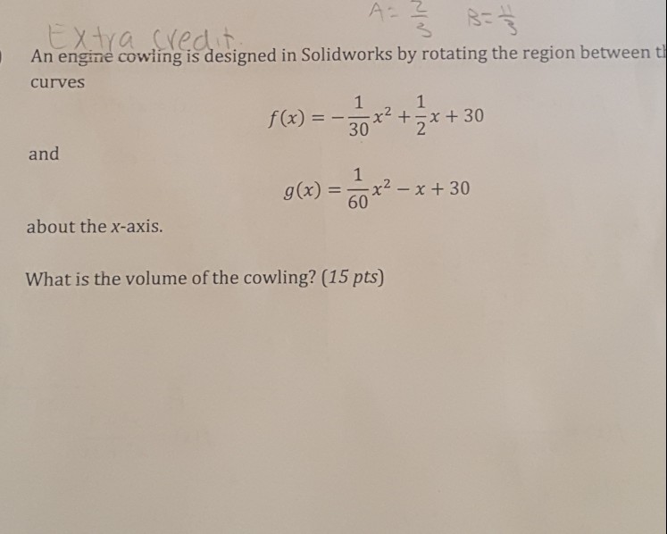 Solved An engine cowling is designed in Solidworks by | Chegg.com