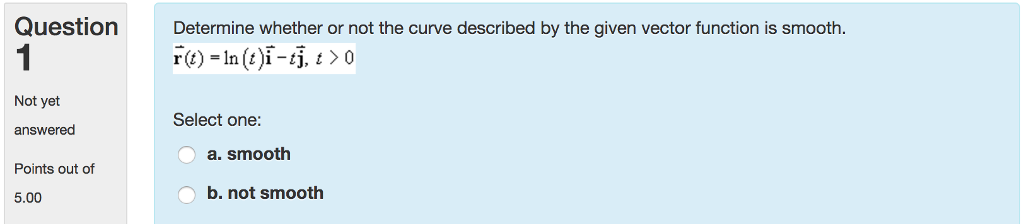 Solved Determine Whether Or Not The Curve Described By The 
