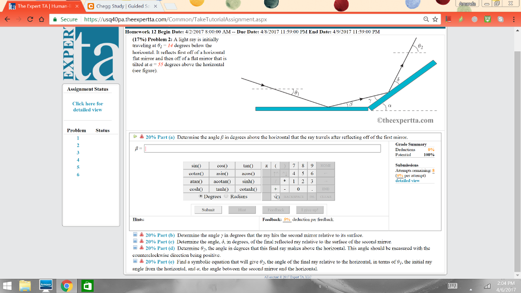 Solved C Chegg Study Guided x Ha The Expert TA l Human-i x a | Chegg.com