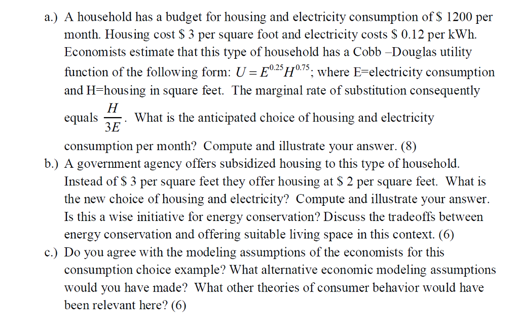 solved-a-household-has-a-budget-for-housing-and-electricity-chegg