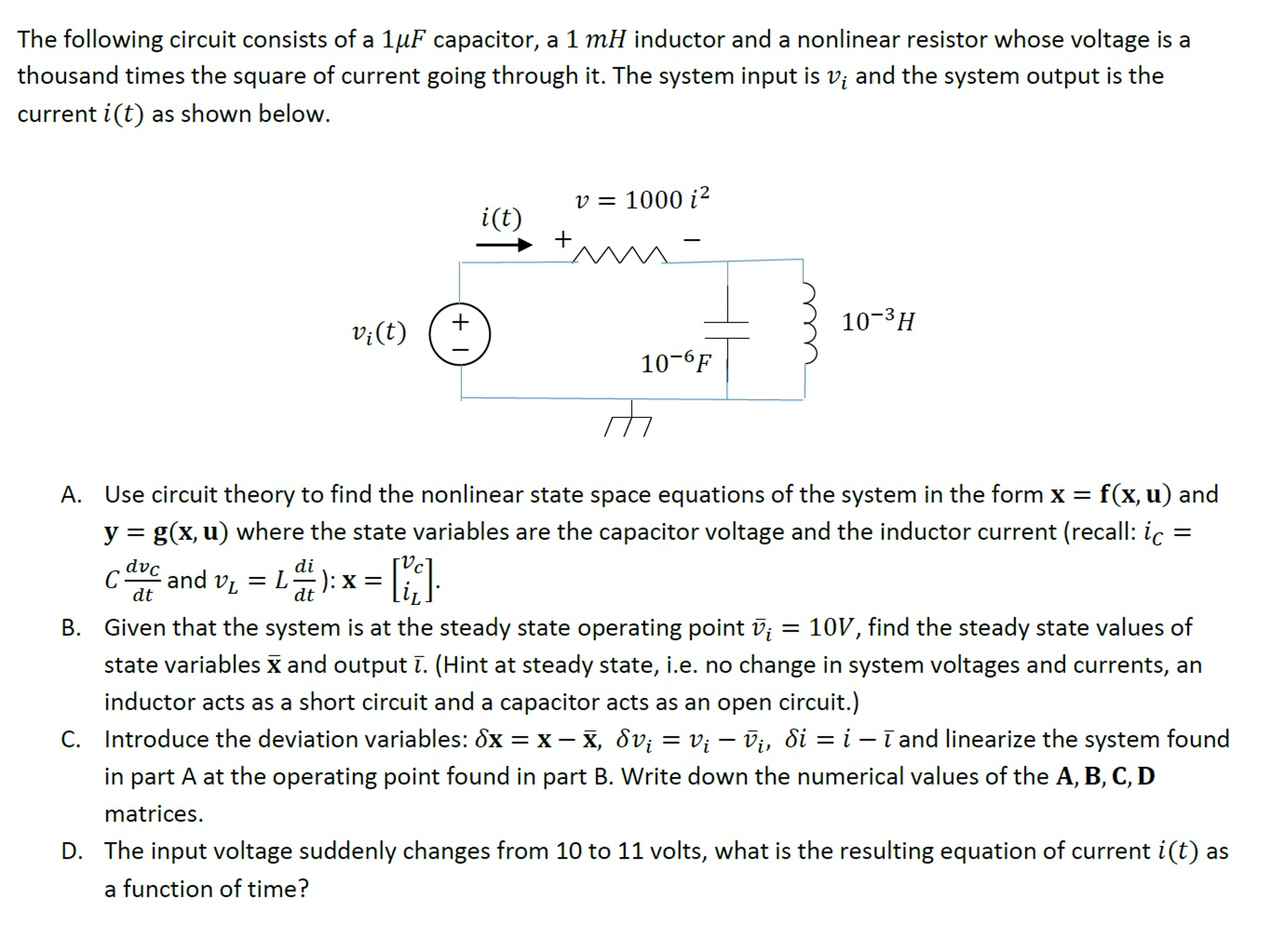 The following circuit consists of a 1 mu F capacitor, | Chegg.com