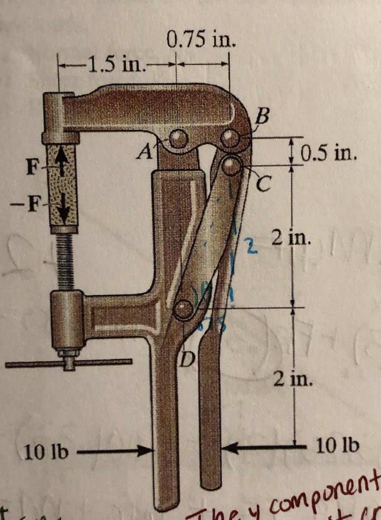 Solved A clamp is applied to a wood block, as illustrated in | Chegg.com