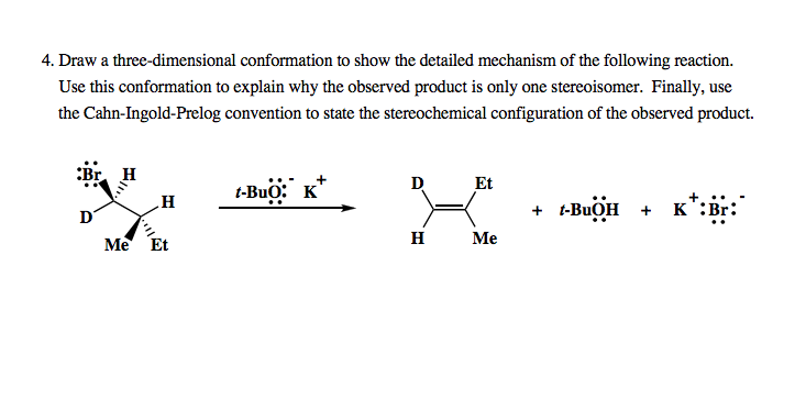 Solved Draw a three-dimensional conformation to show the | Chegg.com