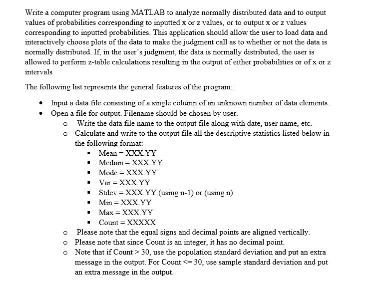 Write A Computer Program Using Matlab To Analyze 5168