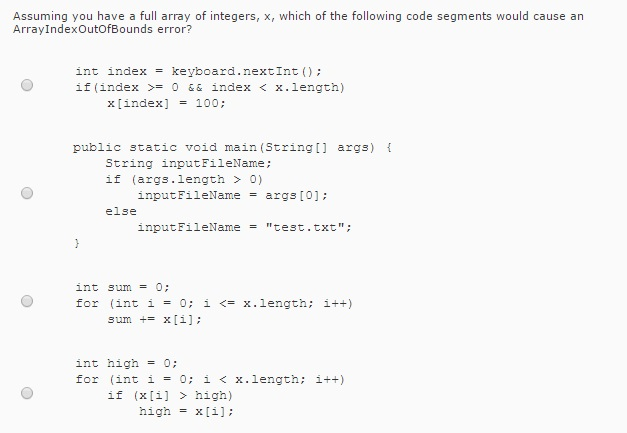 Solved Assuming You Have A Full Array Of Integers X Which 7143