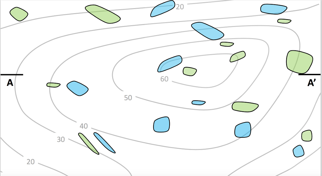 Solved Construct a geological map and a cross section from | Chegg.com