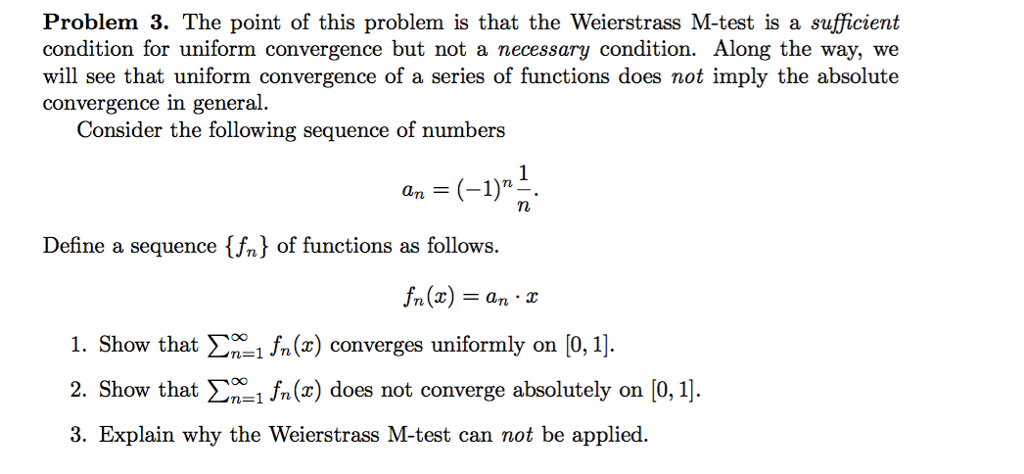 Solved Problem 3. The point of this problem is that the | Chegg.com