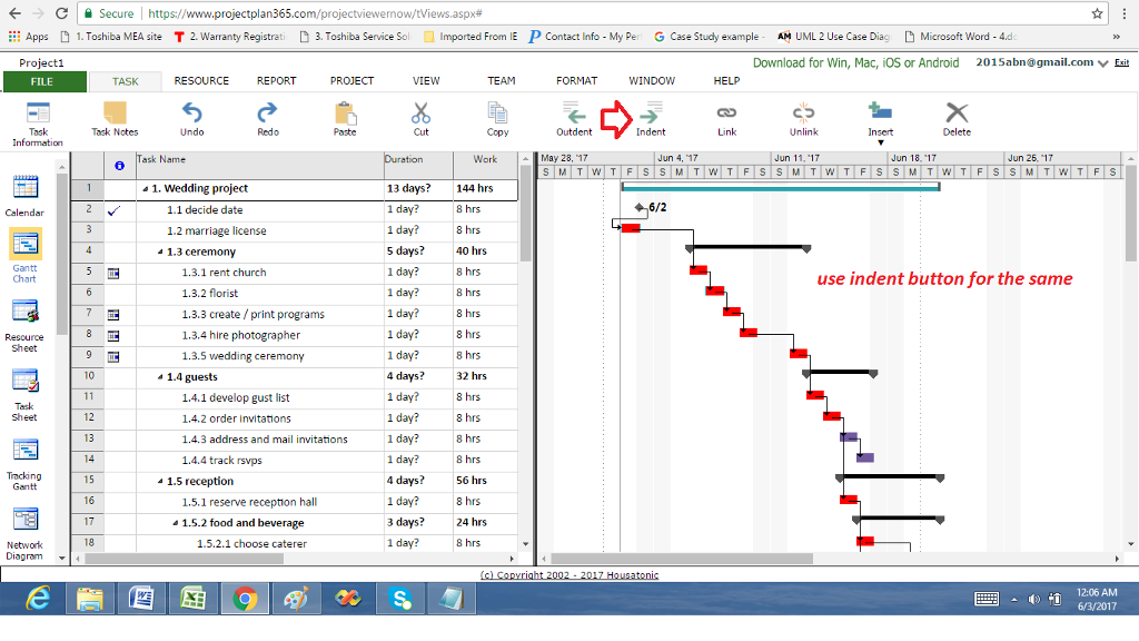 [Answered] Here is a partial work breakdown structure for a wedding ...
