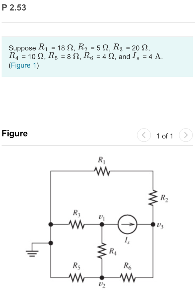 Solved Given node voltage 1 = -24.1V Find node voltage 2 | Chegg.com