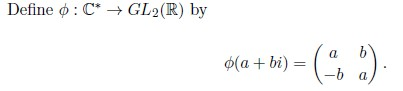 Solved Prove that C* is isomorphic to the subgroup of GL2(R) | Chegg.com