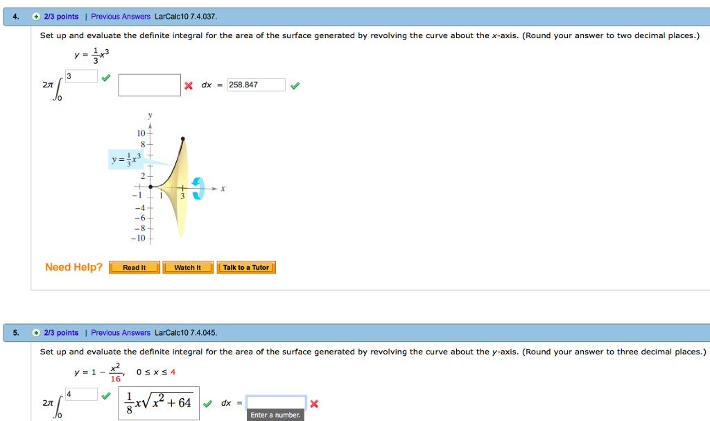 Solved Set up and evaluate the definite integral for the | Chegg.com