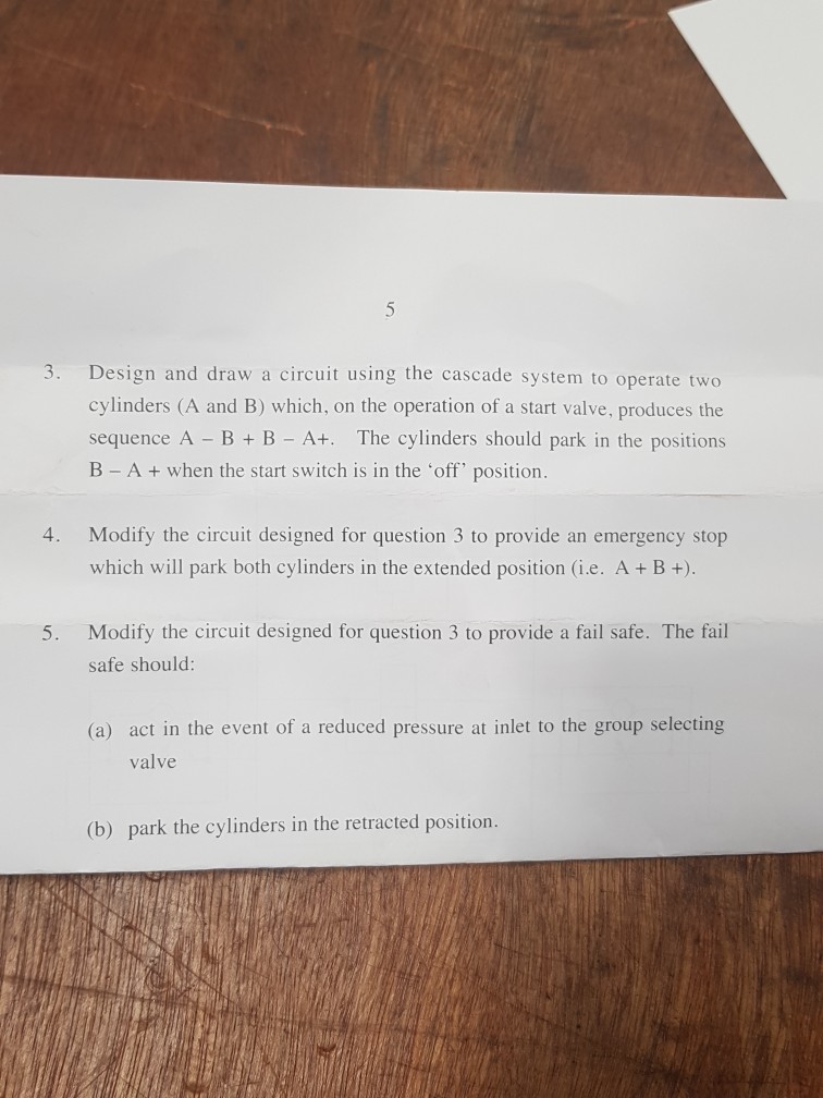 Solved Design and draw a circuit using the cascade system to | Chegg.com