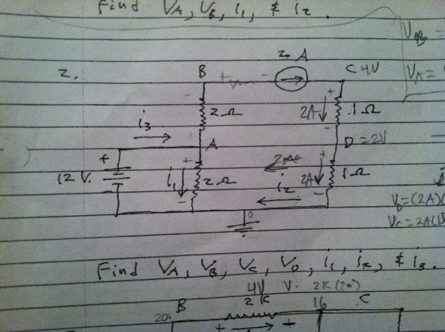 Solved Find VA, VB, i Find VA, VB, VC, | Chegg.com