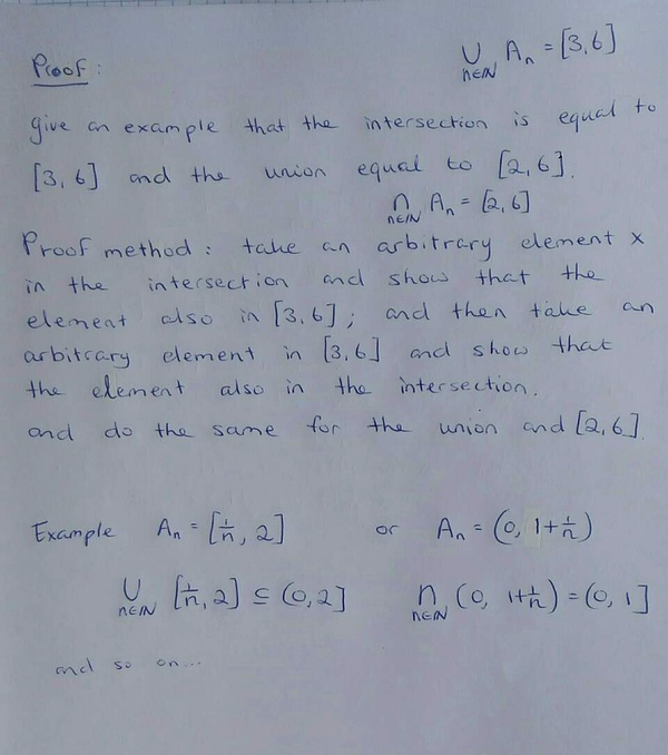 Solved Give an example that the intersection is equal to [3, | Chegg.com