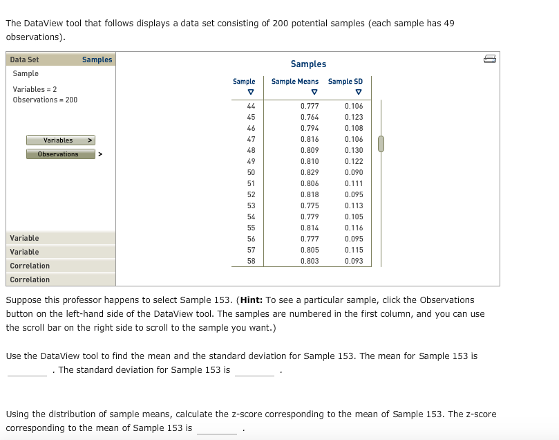 5. Using z-scores with the distribution of sample | Chegg.com
