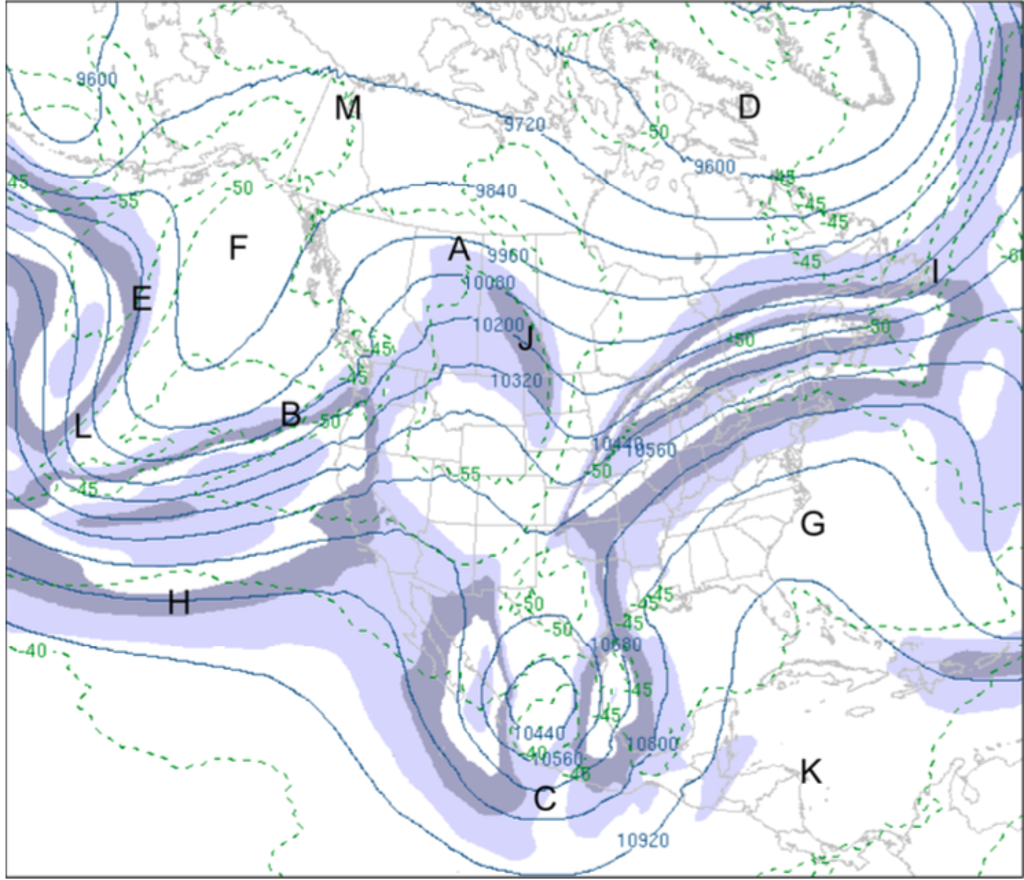Solved Use the 300 - mb map at the bottom of the page to | Chegg.com