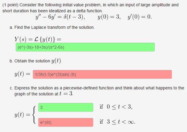 Solved Consider the following initial value problem, in | Chegg.com
