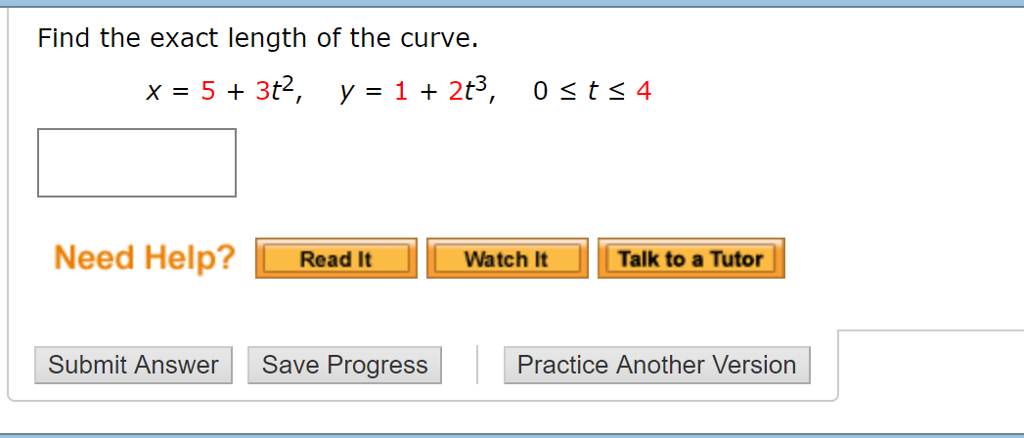 Solved find the exact length of the curve. x = 5 + 3t2, | Chegg.com
