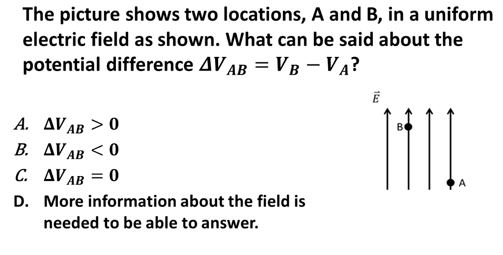 Solved The picture shows two locations, A and B, in a | Chegg.com