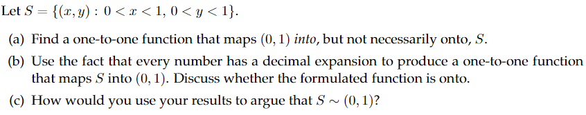 Solved Let S {(x, y) : 0