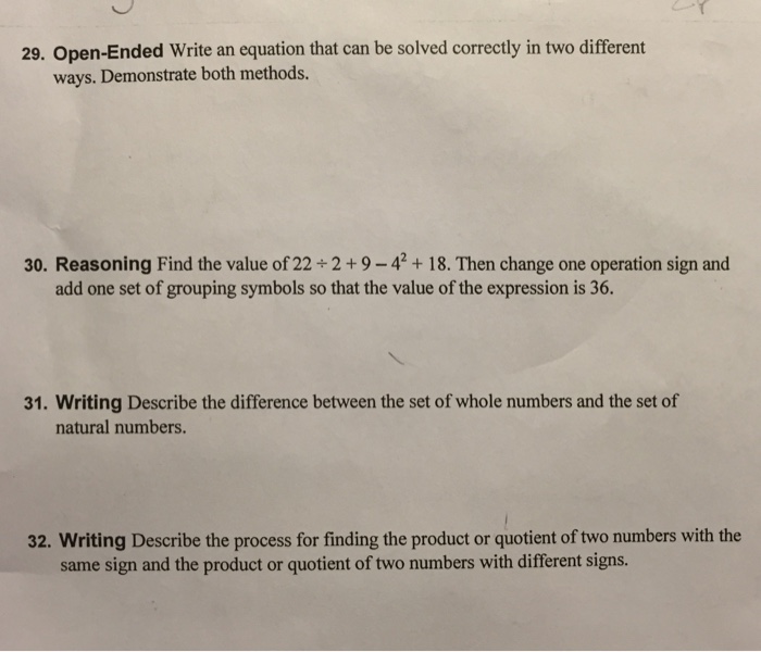 Solved Open Ended Write An Equation That Can Be Solved 1555