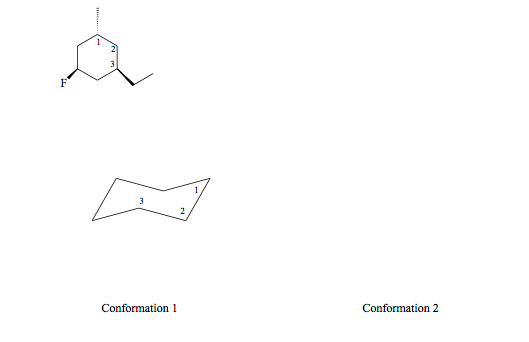 Solved Draw and chair conformation for the following | Chegg.com