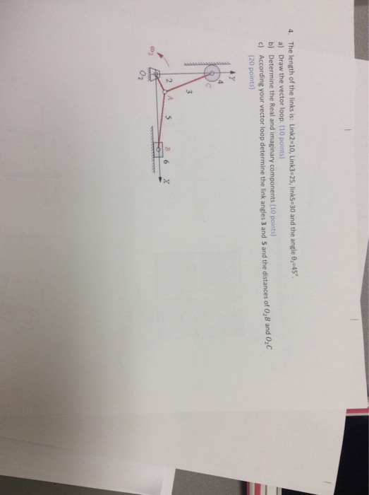 Solved The length of the links is: Link2 = 10, Link3 = 25, | Chegg.com