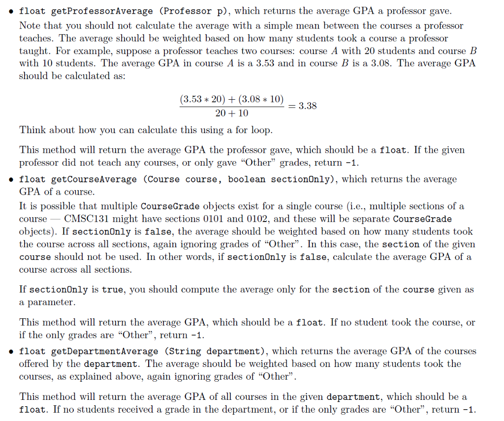 Can someone help implement the 3 methods below. Thank | Chegg.com