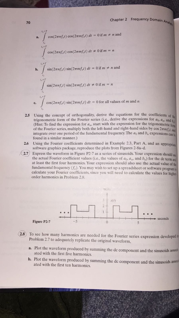 Solved Can you please do 2.8. And can you use matlab and | Chegg.com