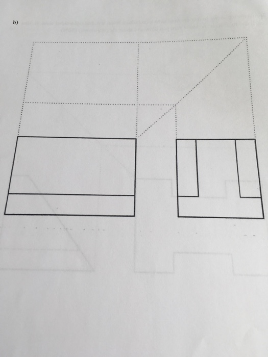 Solved 3. Add the top views so that the final sketch | Chegg.com