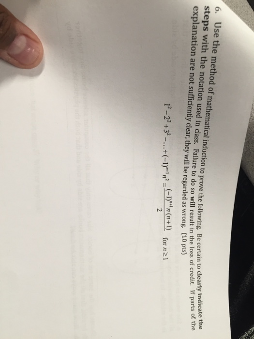 Solved Use the method of mathematical induction to prove the | Chegg.com
