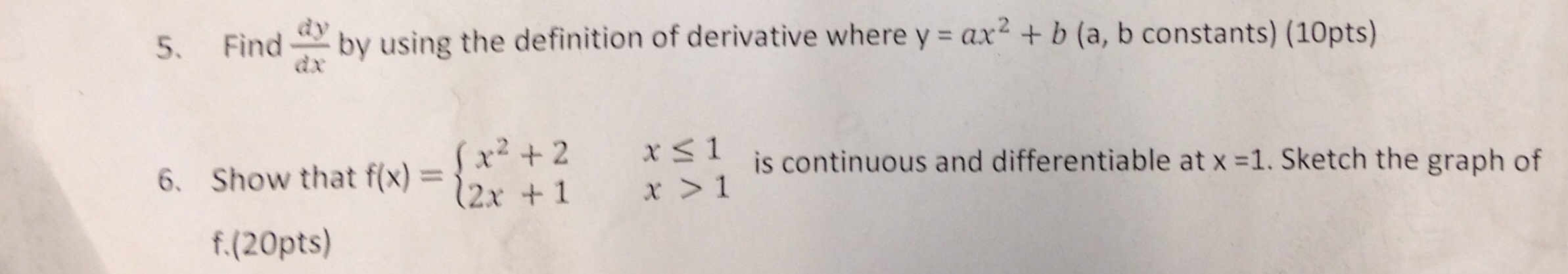 Solved Find dy/dx by using the definition of derivative | Chegg.com