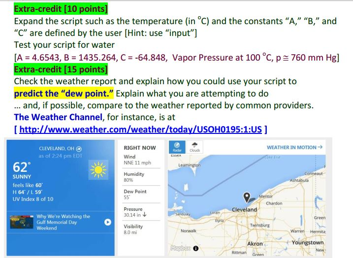 Solved Using MATLAB for Thermodynamics [40 points] The | Chegg.com