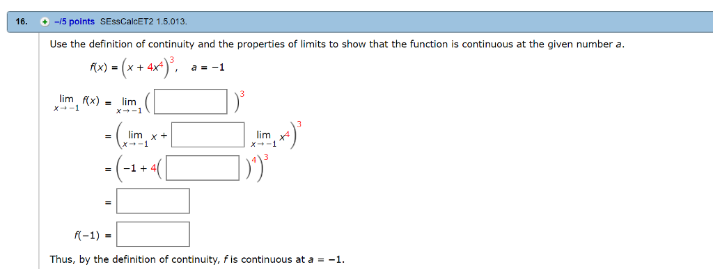Solved 5. +2/6 points | Previous Answers SEssCalcET2 1.4.001 | Chegg.com Solved 5. +2/6 points | Previous Answers SEssCalcET2 1.4.001 | Chegg.com