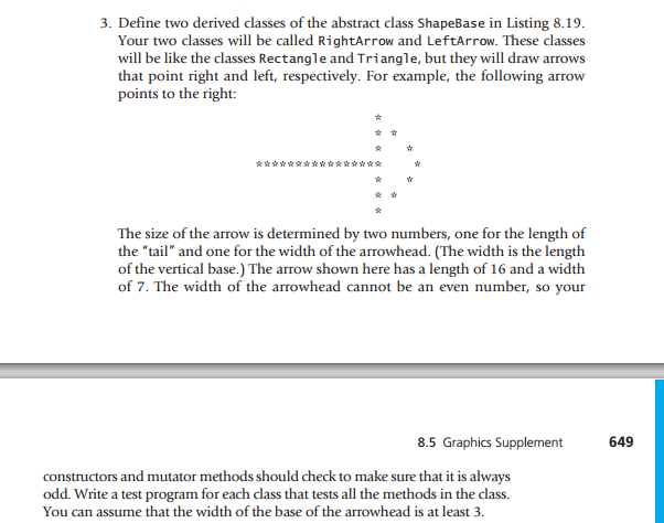 Solved Define Two Derived Classes Of The Abstract Class