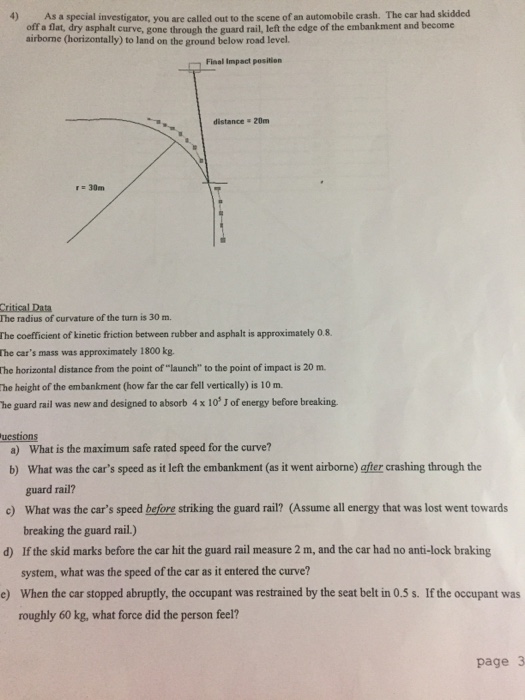 Solved As a special investigator, you are called out to the | Chegg.com