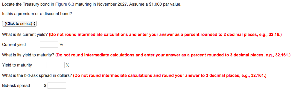 Solved U.S. Treasury Quotes Treasury note and bond data are | Chegg.com