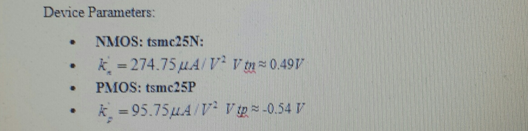 Solved Design a Common Source Amplifier with active PMOS | Chegg.com