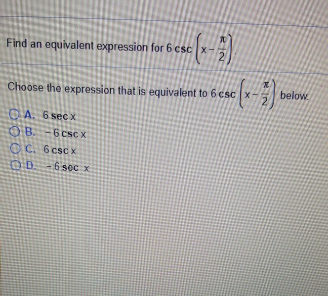 Solved Write the expression below as a trigonometric | Chegg.com