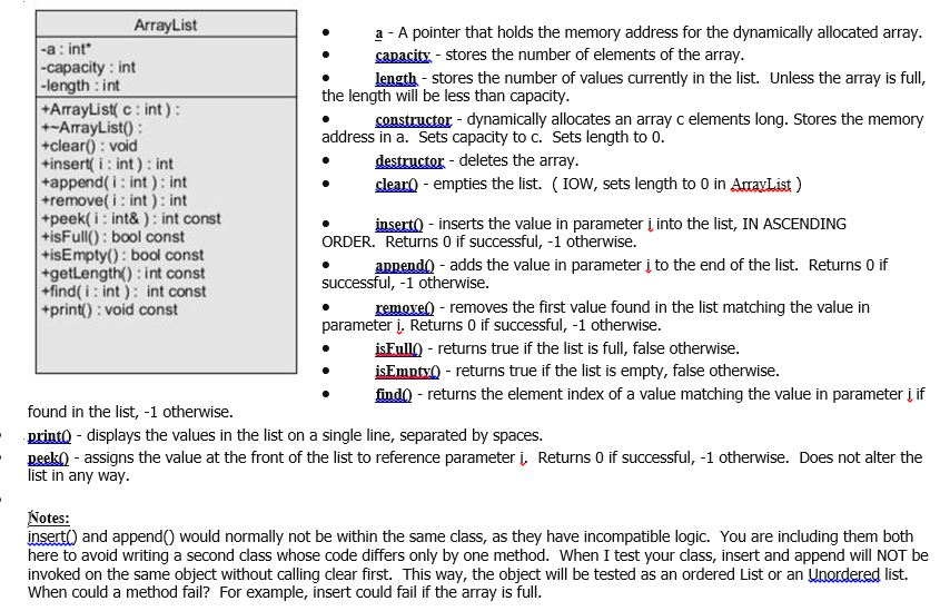 Solved Please Make A Class File In C The Test Cpp Is