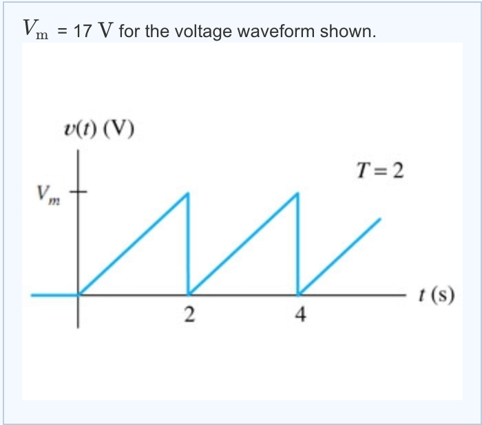 Solved 1) Find the waveform's rms voltage Vrms. Express your | Chegg.com
