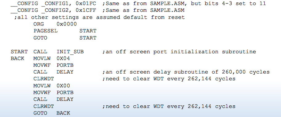 Solved 1. Write the configuration directives to set CONFIG1 | Chegg.com