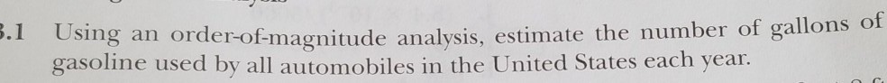 Solved .1 Using an order-of-magnitude analysis, estimate the | Chegg.com