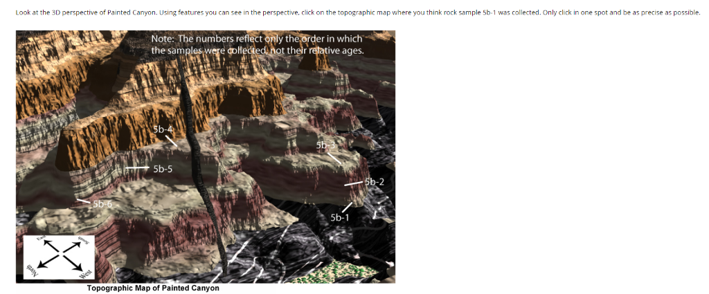 Solved Where can I find rocks 5B (1-6) on the topographic | Chegg.com