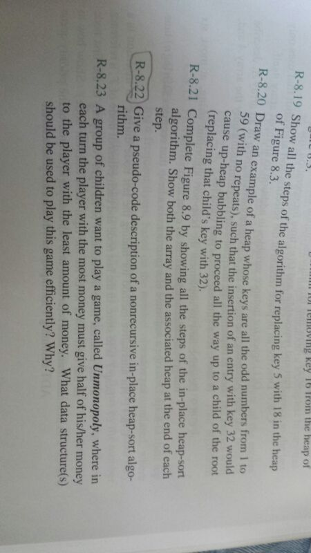 Solved Show all the steps of the algorithm for replacing key | Chegg.com