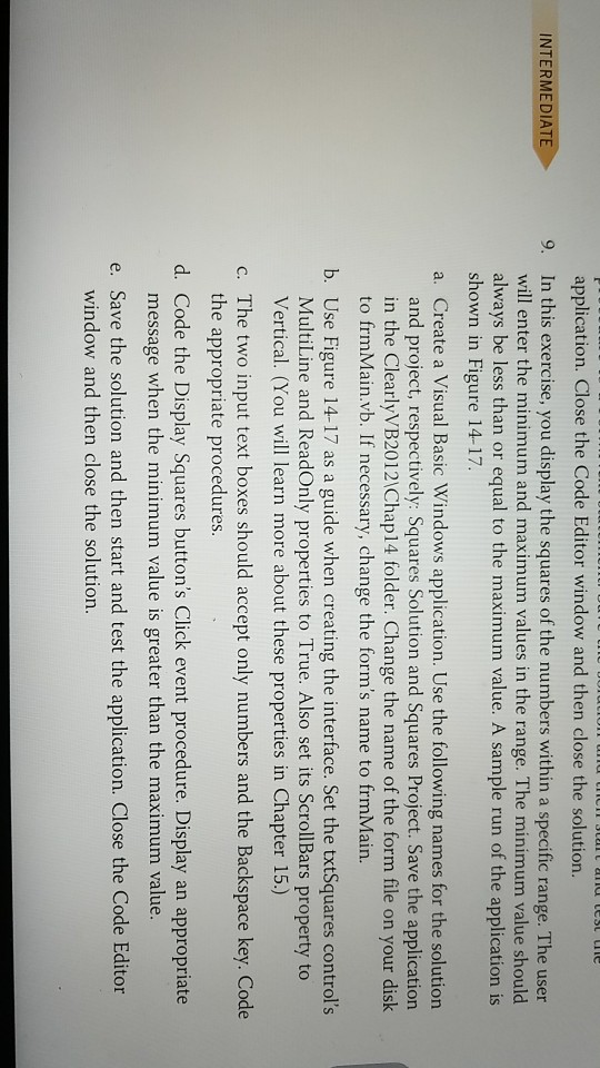 how do i display "the square of" and "is" in code? | Chegg.com