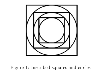 Solved Consider a square inside which is inscribed a circle, | Chegg.com