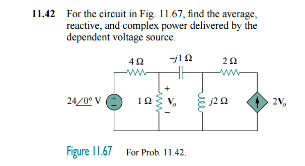 Solved For the circuit in Fig. 11.67, find the average, | Chegg.com