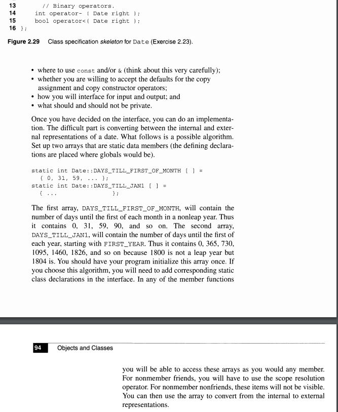 Solved Programming Projects 2.23. Implement a simple Date | Chegg.com